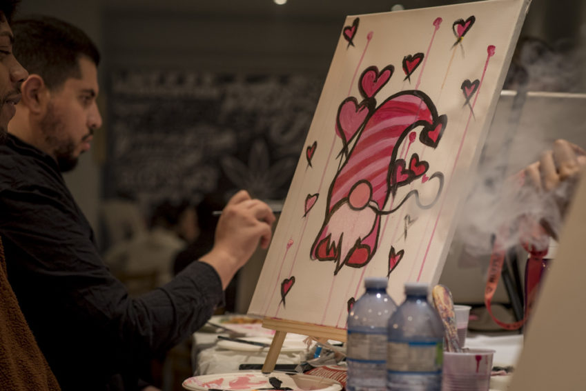 Puff & Paint Night - A Love Themed Affair | CAFE