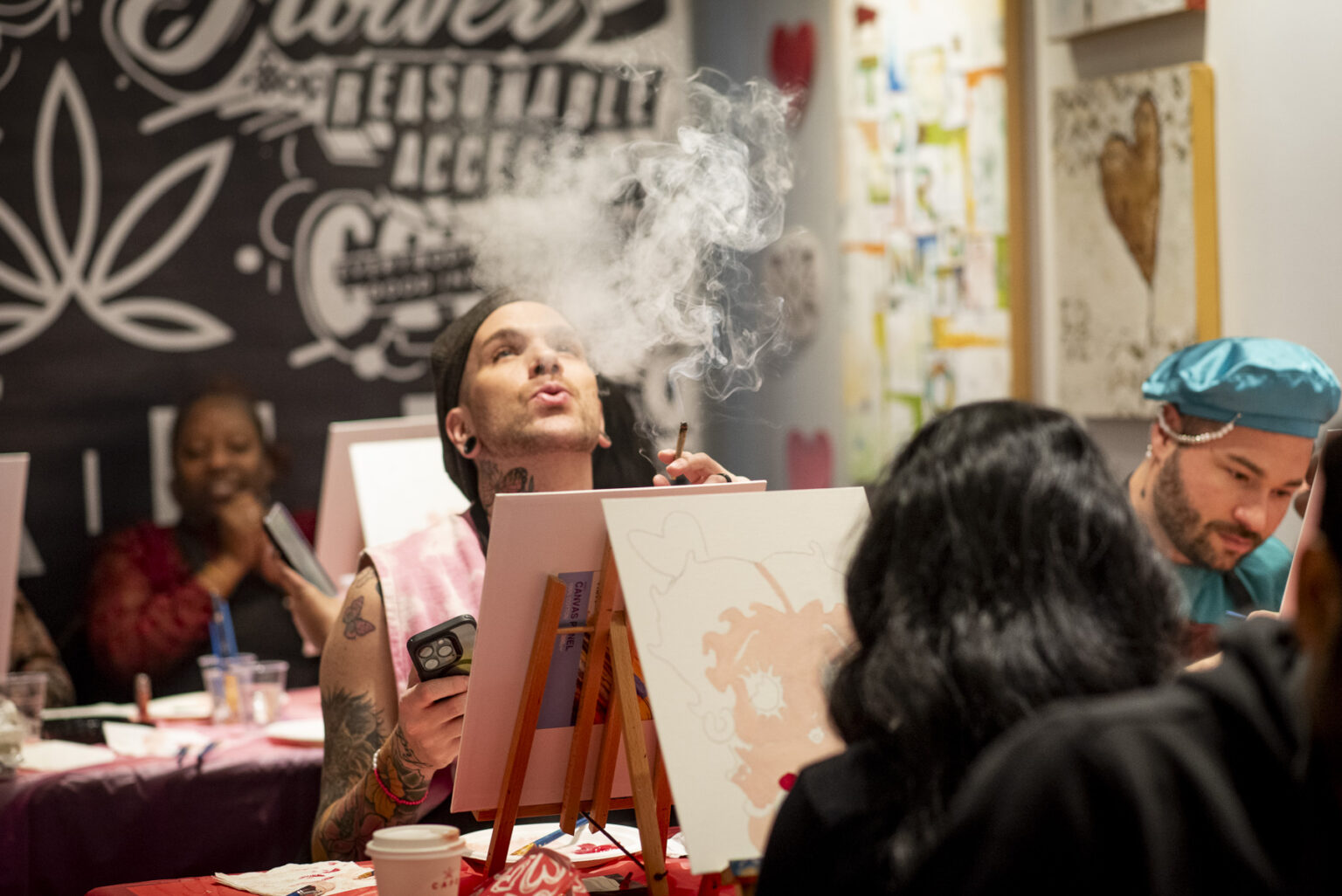 Love & Weed - An Exciting Time at CAFE Valentine's Puff & Paint Night ...