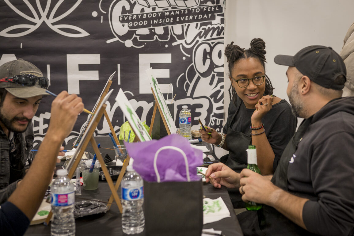Embrace the Strange! Beetlejuice Haunts Our October Puff & Paint Night ...
