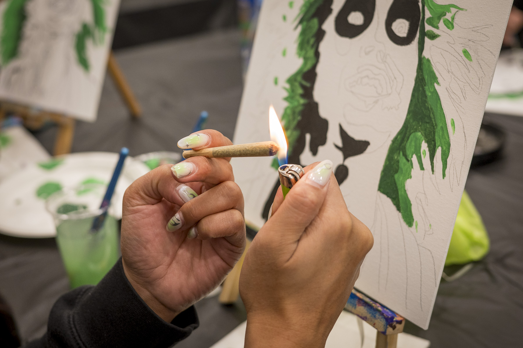 Embrace the Strange! Beetlejuice Haunts Our October Puff & Paint Night ...